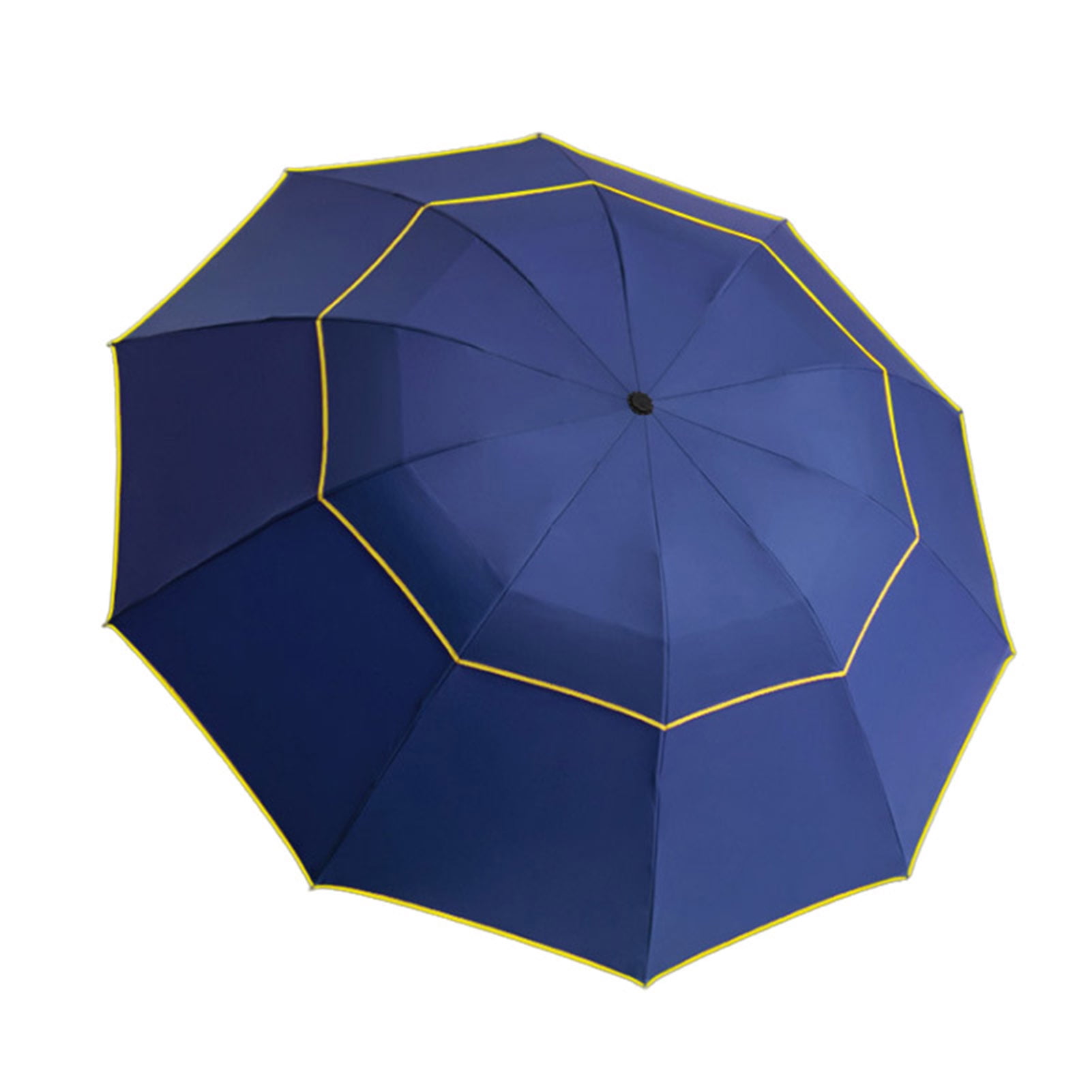 Folding Umbrella Double Canopy Sun Blocking UV Protection Umbrella with ...