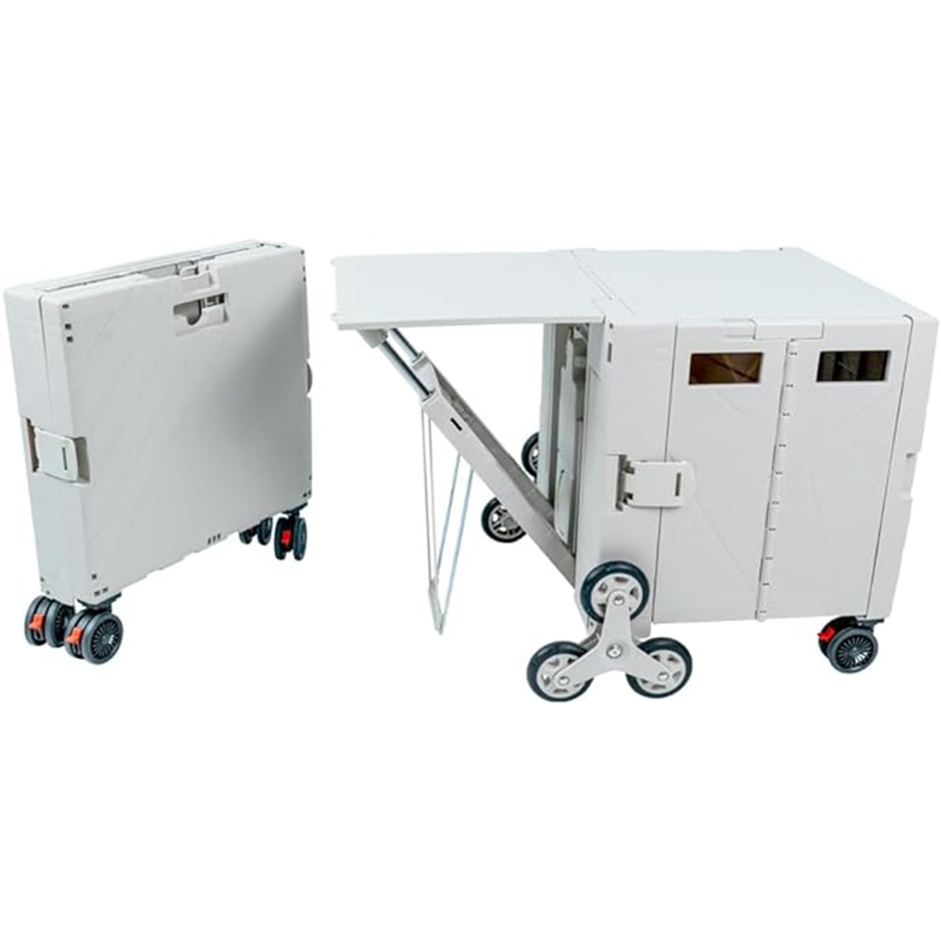 Folding Utility Cart Portable Rolling Crate Handcart with Magnetic ...