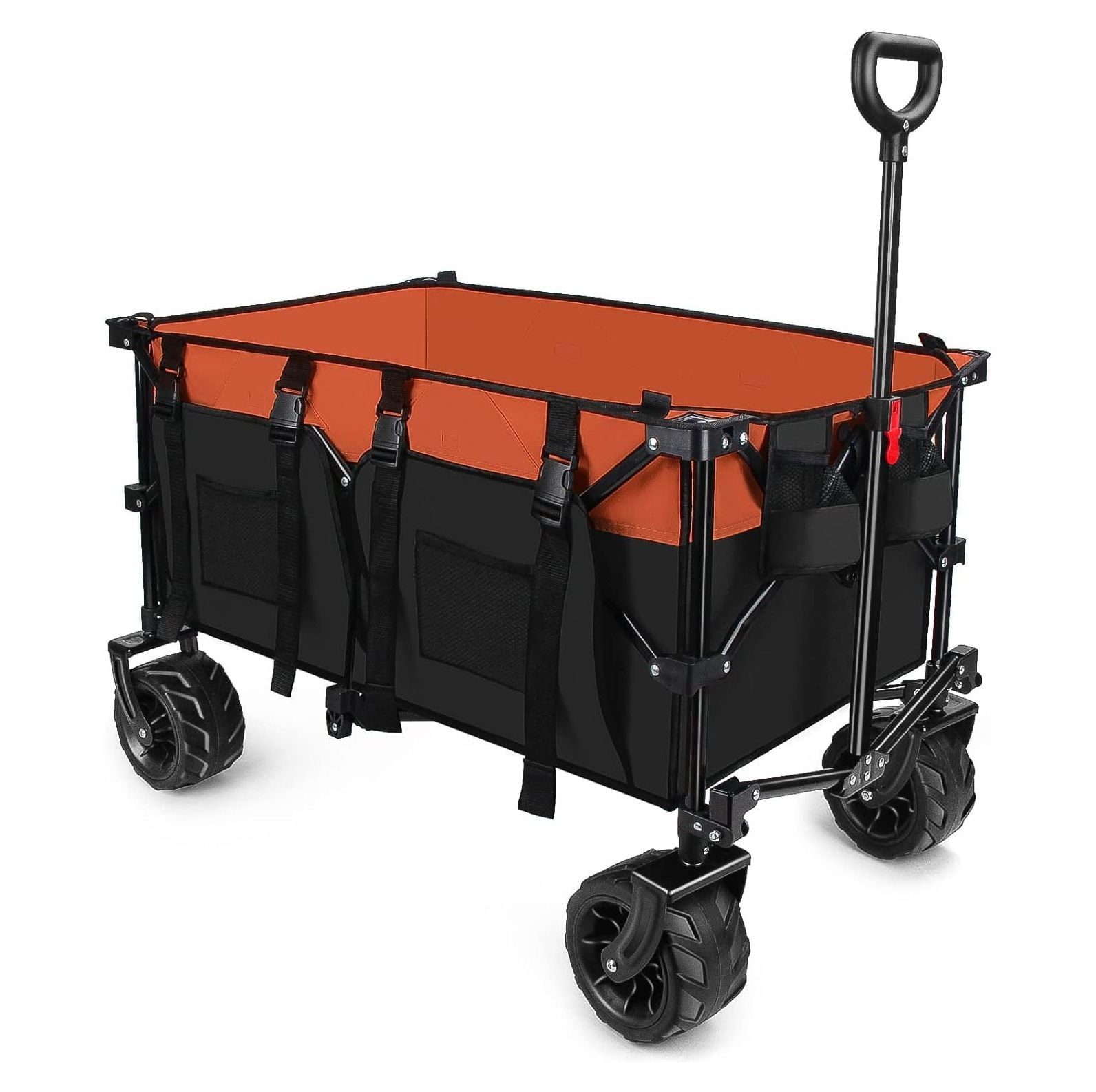 Folding Utility Wagon Cart Portable Heavy Duty Collapsible Large ...