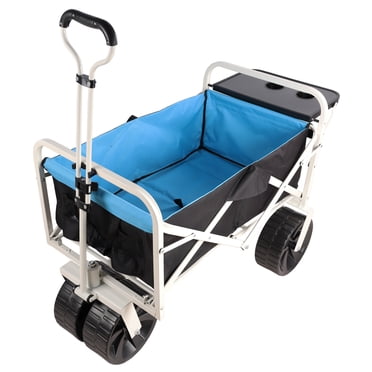 Whitsunday Moko Compact Folding Wagon Cart with Aluminum Table Plate ...