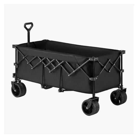Folding Wagon Cart 300L, 450LB Heavy Duty Collapsible Garden Cart - All ...