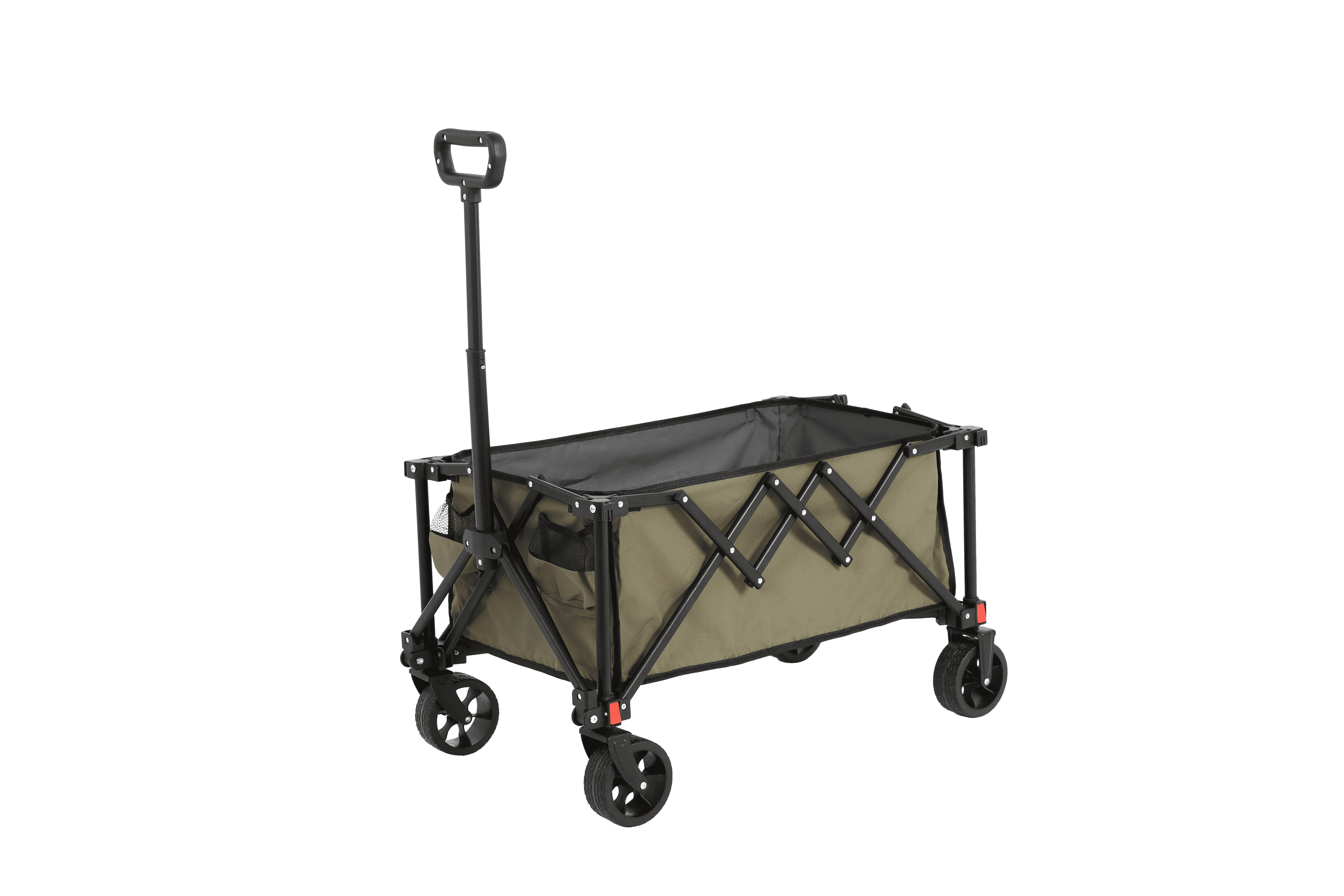 Folding Wagon Carts,Folding Wagon Cart with All Terrain Wheels,Heavy ...