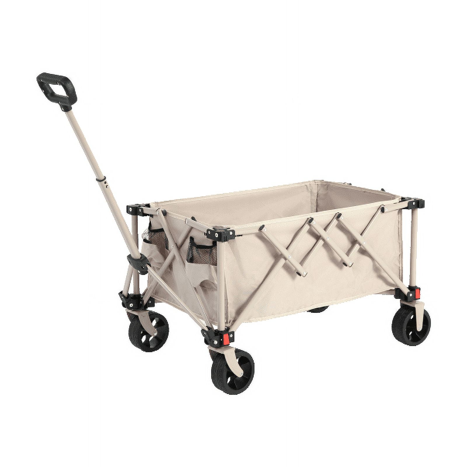 Folding Wagon Carts,Folding Wagon Cart with All Terrain Wheels,Heavy ...