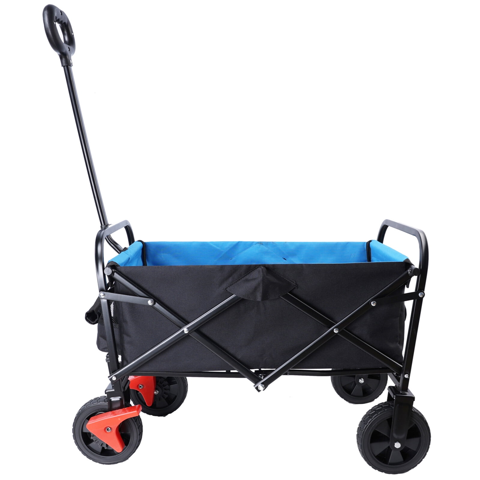 Folding Wagon, Wagons Carts Foldable with Brake, Garden Shopping Beach ...