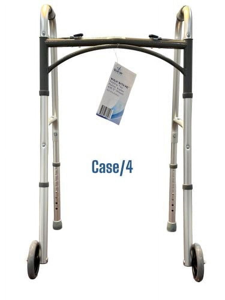 Folding Walker w/Wheels Blue Jay Brand - Walmart.com