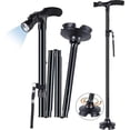 Folding Walking Cane With Led Light, Versailles Adjustable Height ...