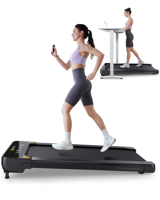 Folding Walking Pad With LED Display, 265 lbs Portable Walking or ...