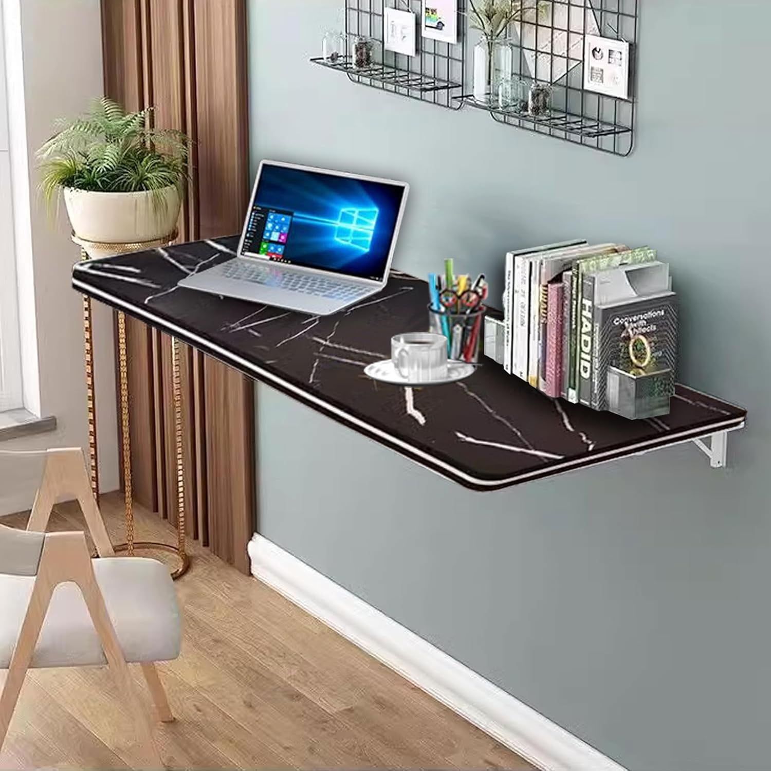 Folding Wall Desk,Wall Mounted Folding Table, Fold Down Table for Wall ...