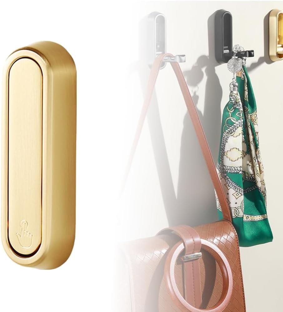 Folding Wall Hook, 2025 New Flip Down Hook Folding Heavy-Duty Coat ...