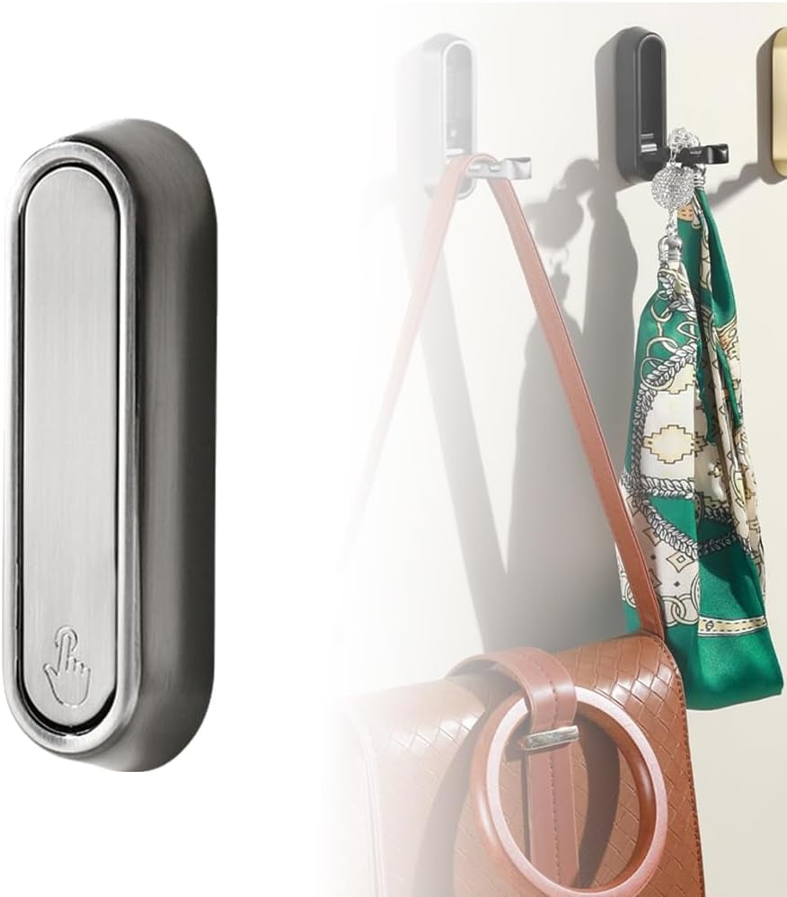 Folding Wall Hook, 2025 New Flip Down Hook Folding Heavy-Duty Coat ...