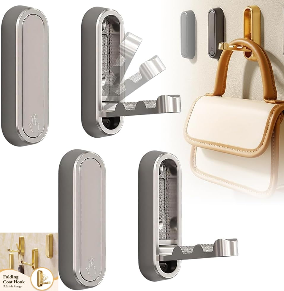 Folding Wall Hook, 2025 New Flip Down Hook Folding Heavy-Duty Coat ...