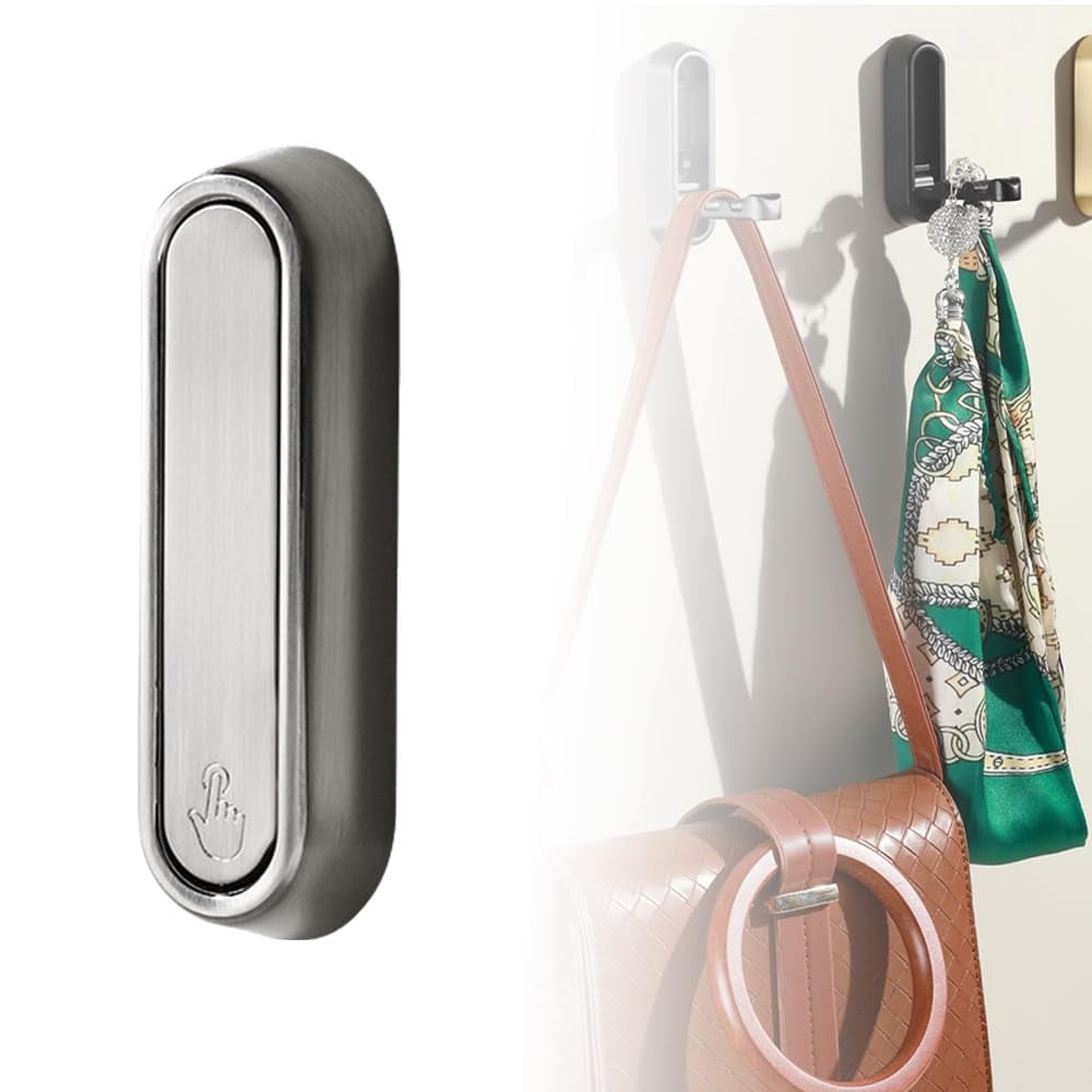 Folding Wall Hook, 2025 New Flip Down Hook Folding Heavy-Duty Coat ...