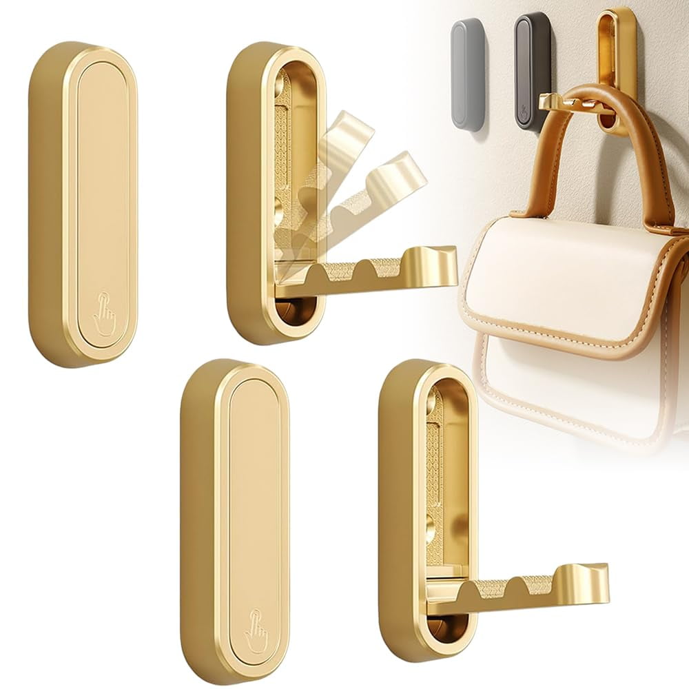 Folding Wall Hook, 2025 New Flip Down Hook Folding Heavy-Duty Coat ...