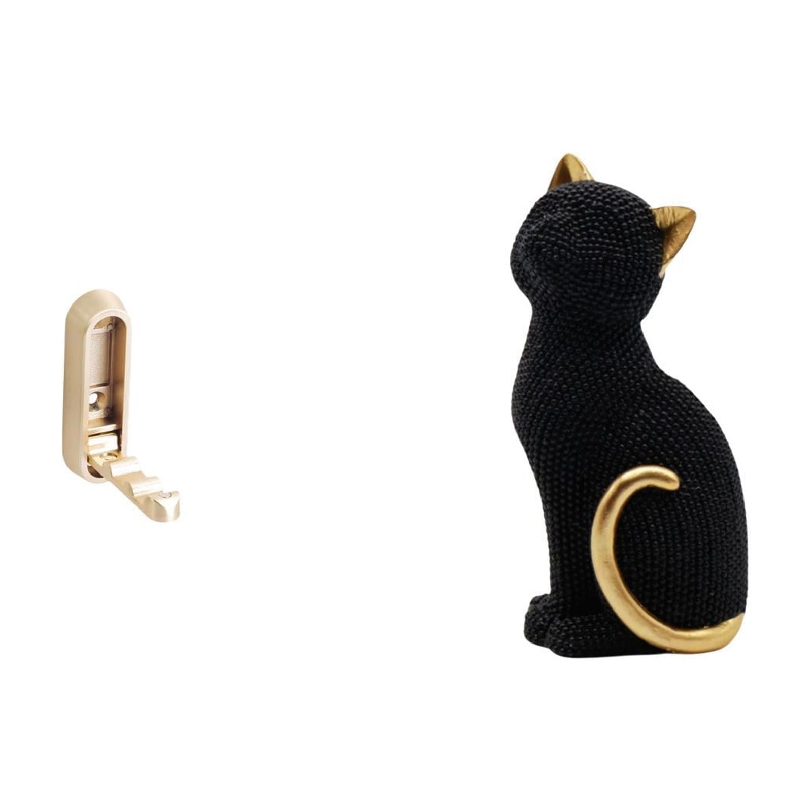 Folding Wall Hook Cat Statue Decorative Figurine Resin Material for ...