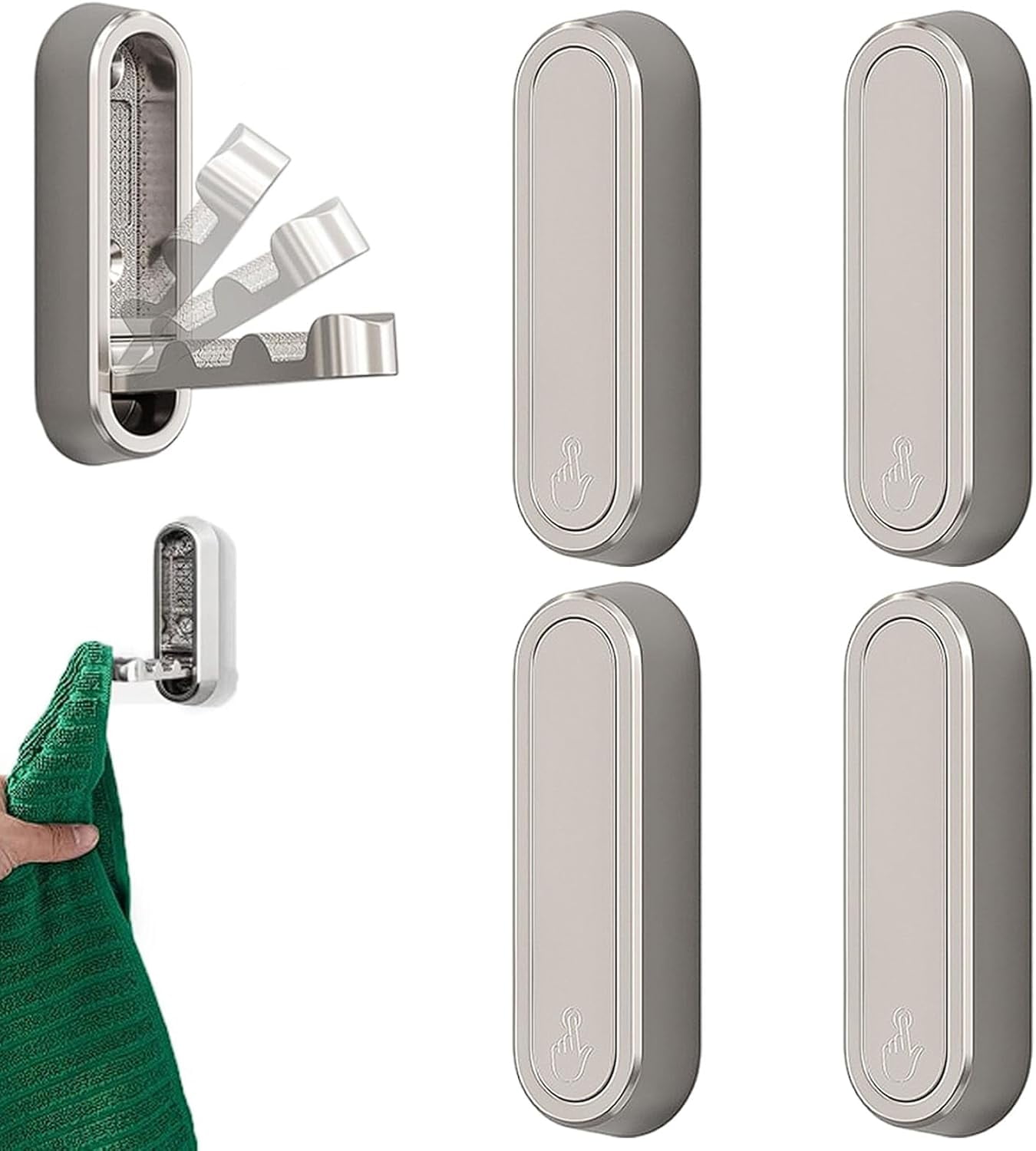 Folding Wall Hooks, Fold Up Wall Hooks, 2025 New Zinc Alloy Foldable ...