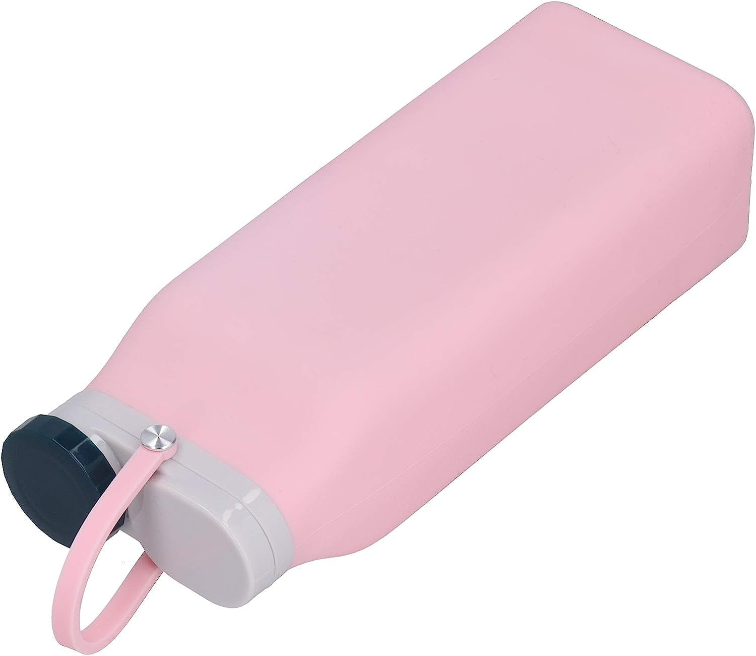 Folding Water Bottle, Frosted Bottle Body Concealed Storage Straps ...