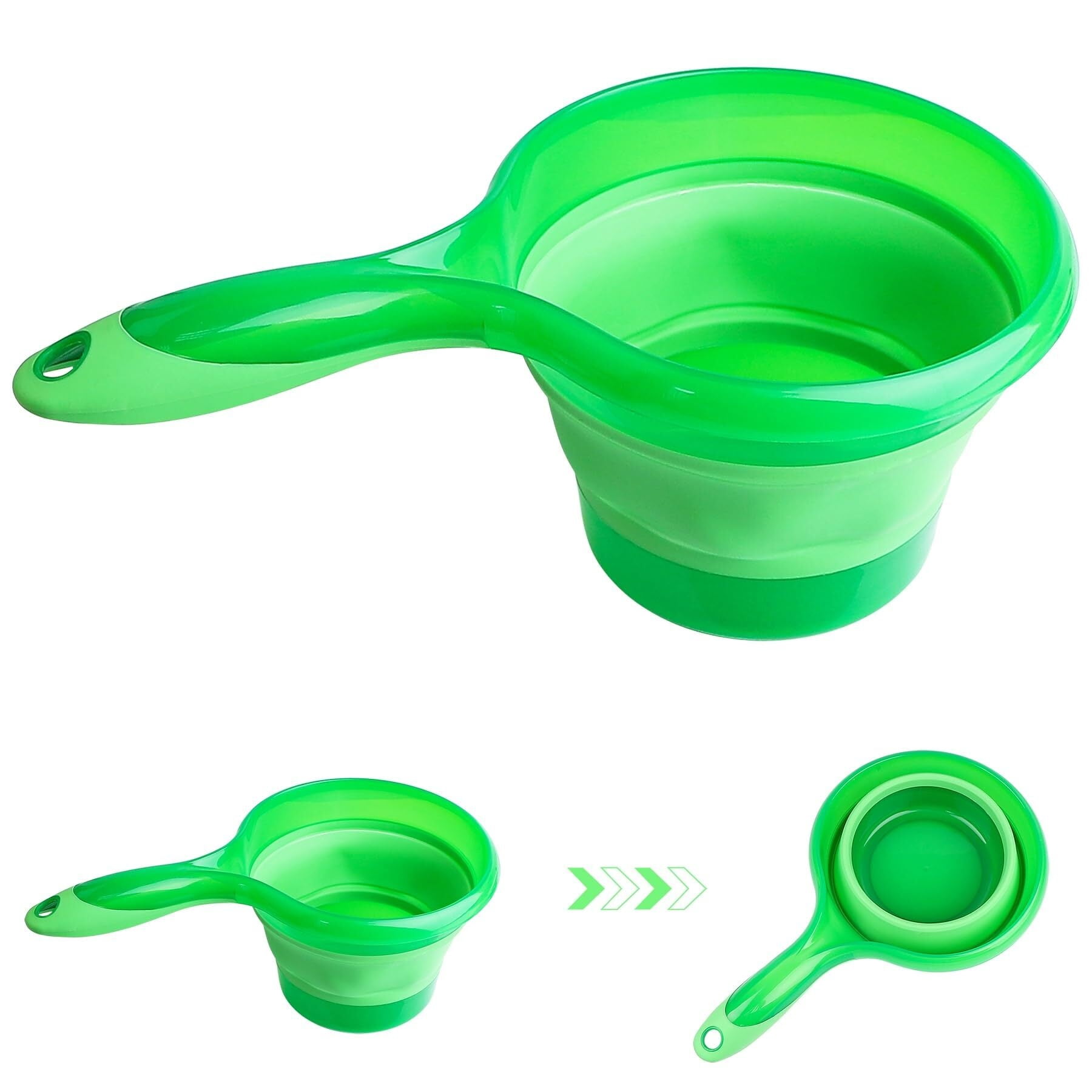 Folding Water Ladle Collapsible Spoon Scoop Cup for Kitchen Ladles ...