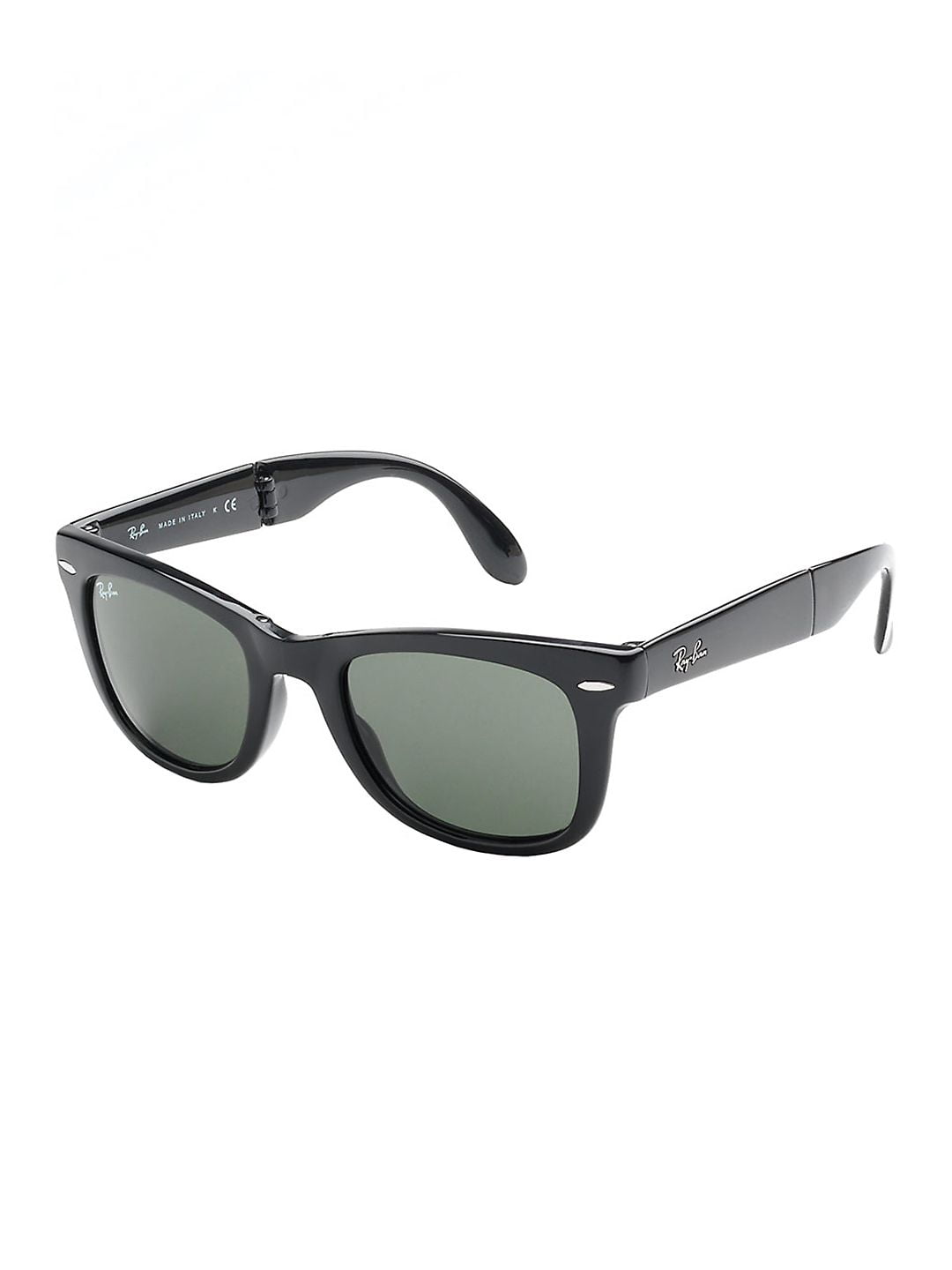 Ray Ban RB4105 Folding Wayfarer Sunglasses - 601 Black Frames (G-15 XLT ...