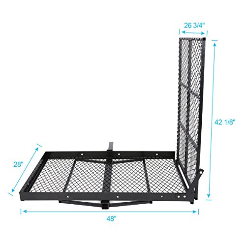 Folding Wheelchair Scooter Carrier Rack 250KG Medical Rack Ramp Hitch ...