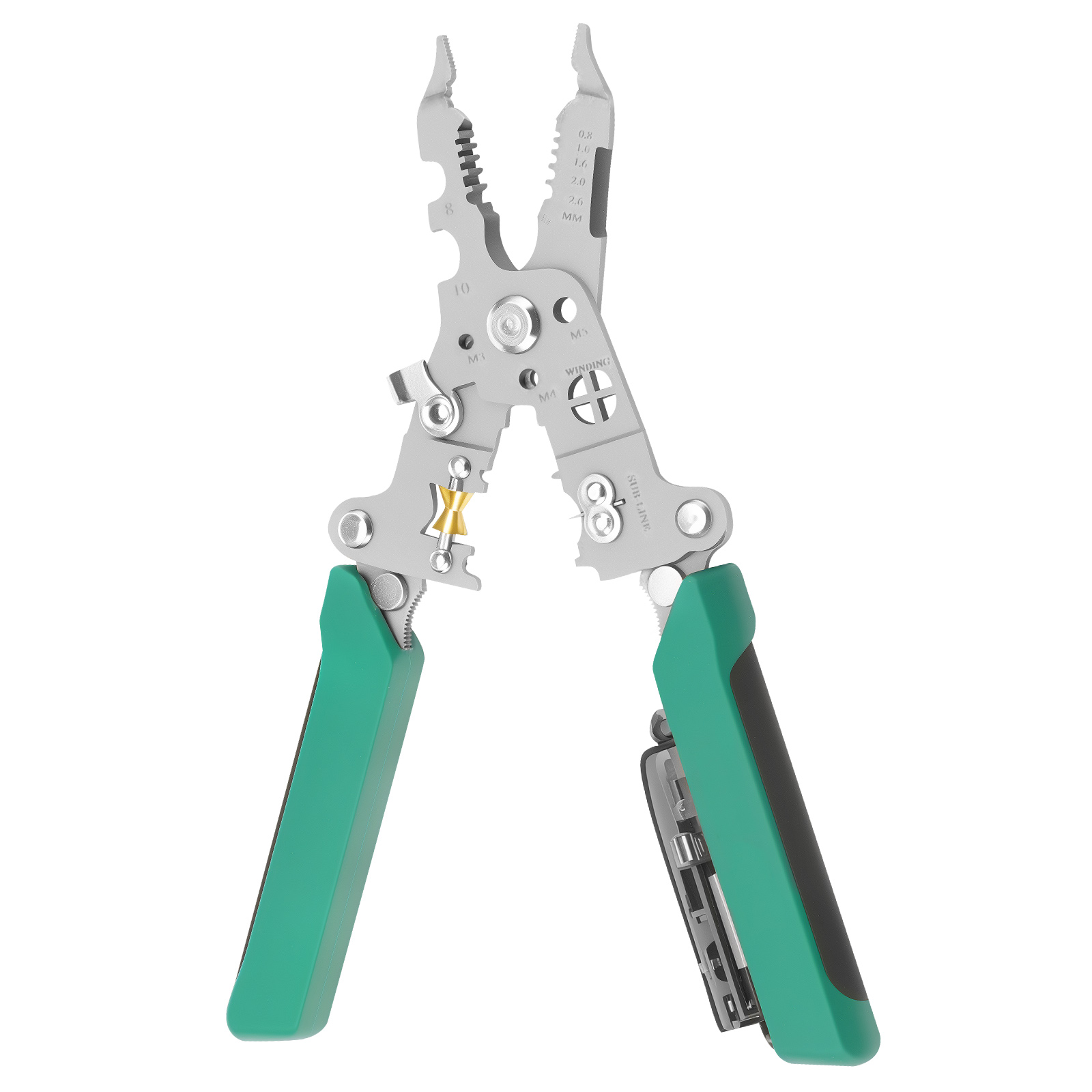 Folding Wire Stripper Tool Multifunctional Wire Stripping Pliers with ...