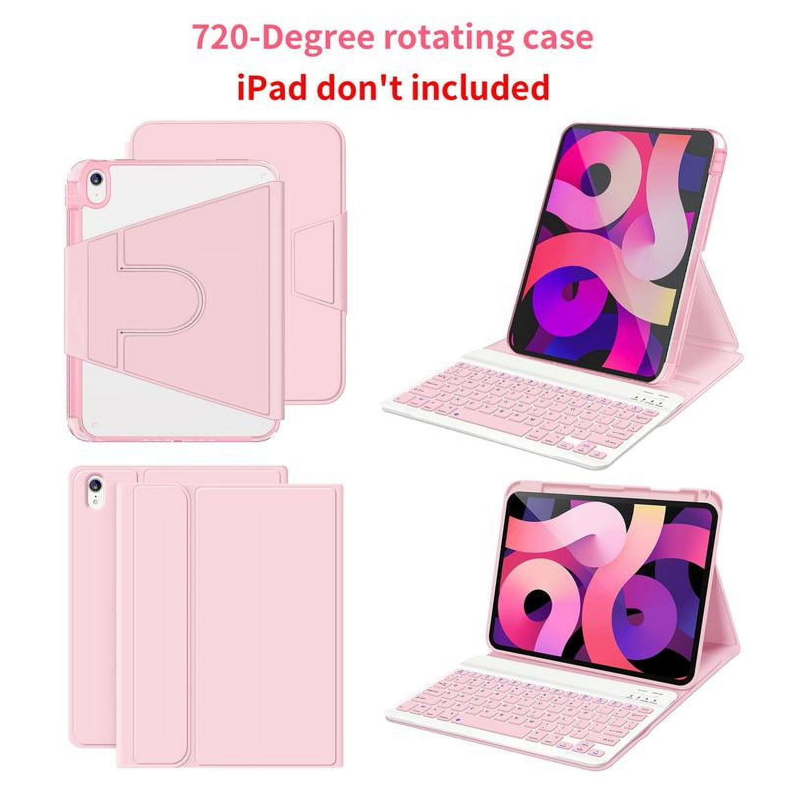 Folding Wireless Keyboard with Case & Pencil Holder, 1 Set Gift ...
