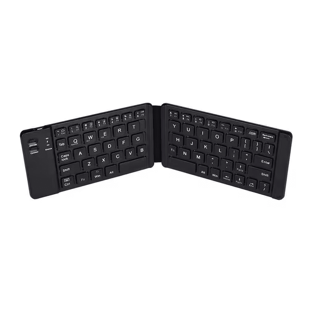 Folding Wireless Keyboard Touchpad Keypad Bluetooth Rechargeable ...