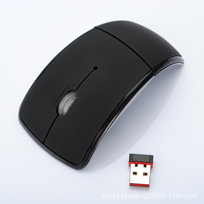 Folding Wireless Mouse photoelectric gift arc game Mouse new ...