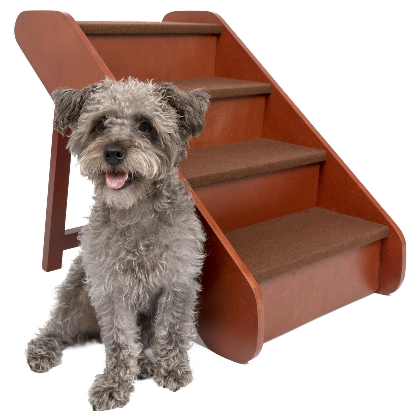 Folding Wood Pet Steps - Dog and Cat Stairs - Lightweight Durable ...
