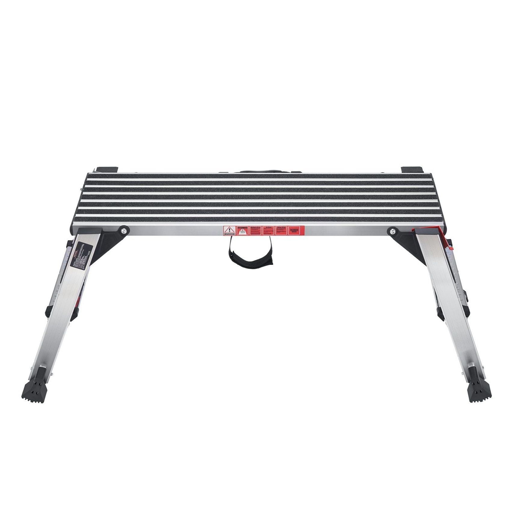 Folding Work Platform 660lbs - Aluminum Drywall Stool Ladder - Heavy Duty Step Stool w/ Non-Slip ...