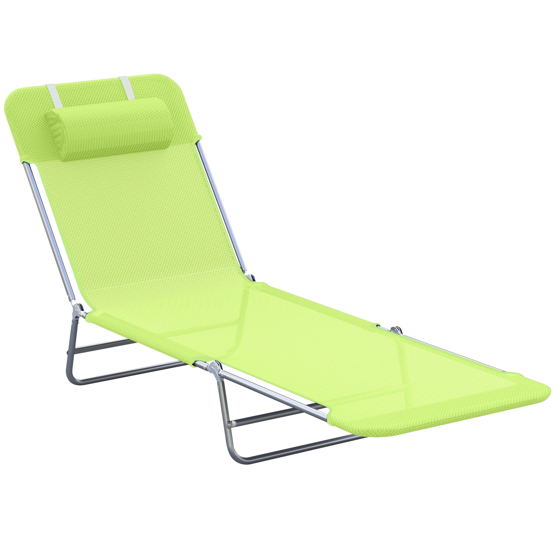 Folding Yard Lounge Chair For Outdoor Delightful, With Pillow ...