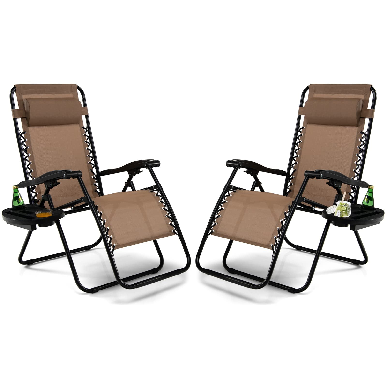 Folding Zero Gravity Chair Adjustable Recliner for Outdoor Patio Yard ...