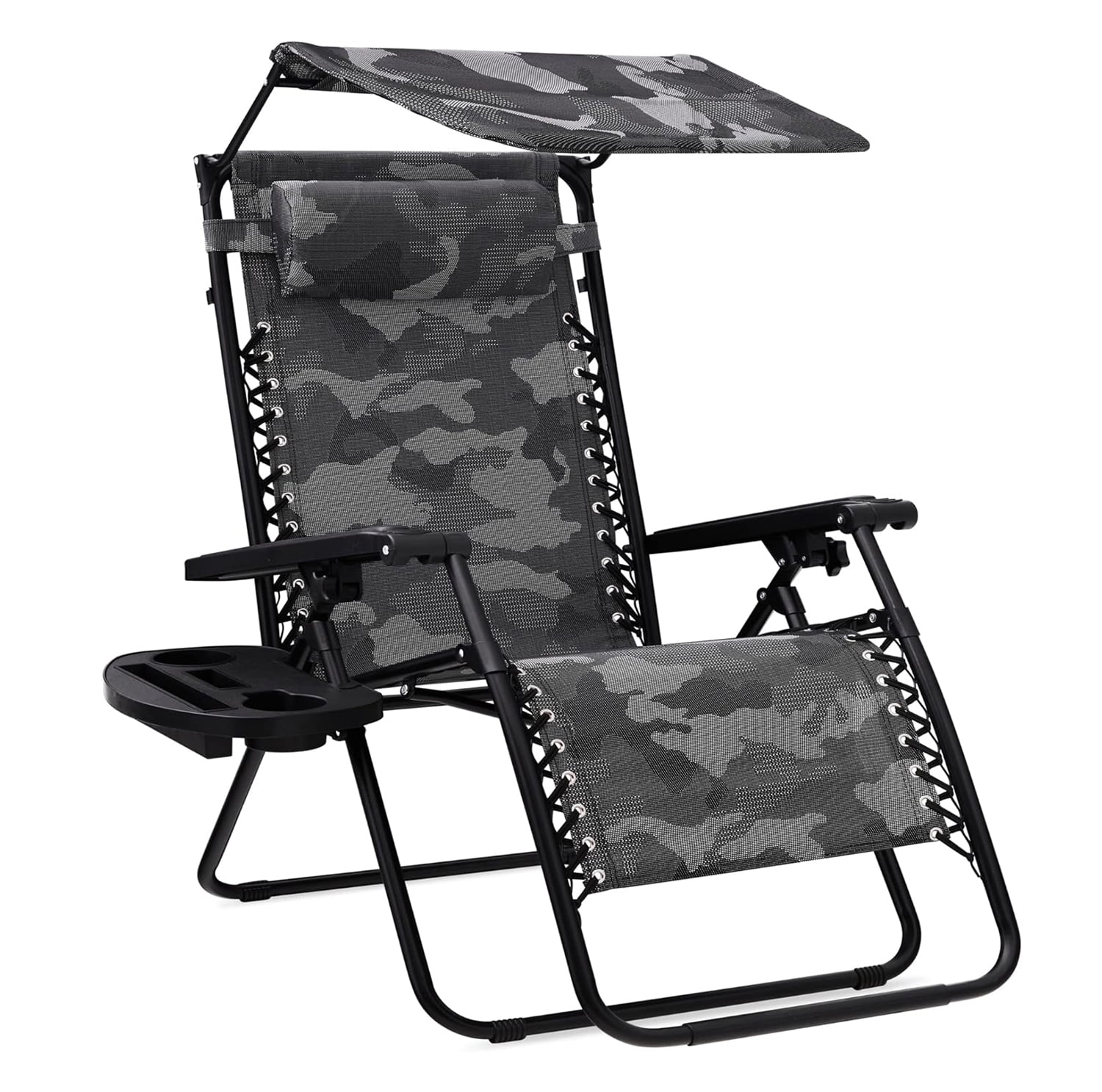 Folding Zero Gravity Outdoor Recliner, Patio Lounge Chair with ...