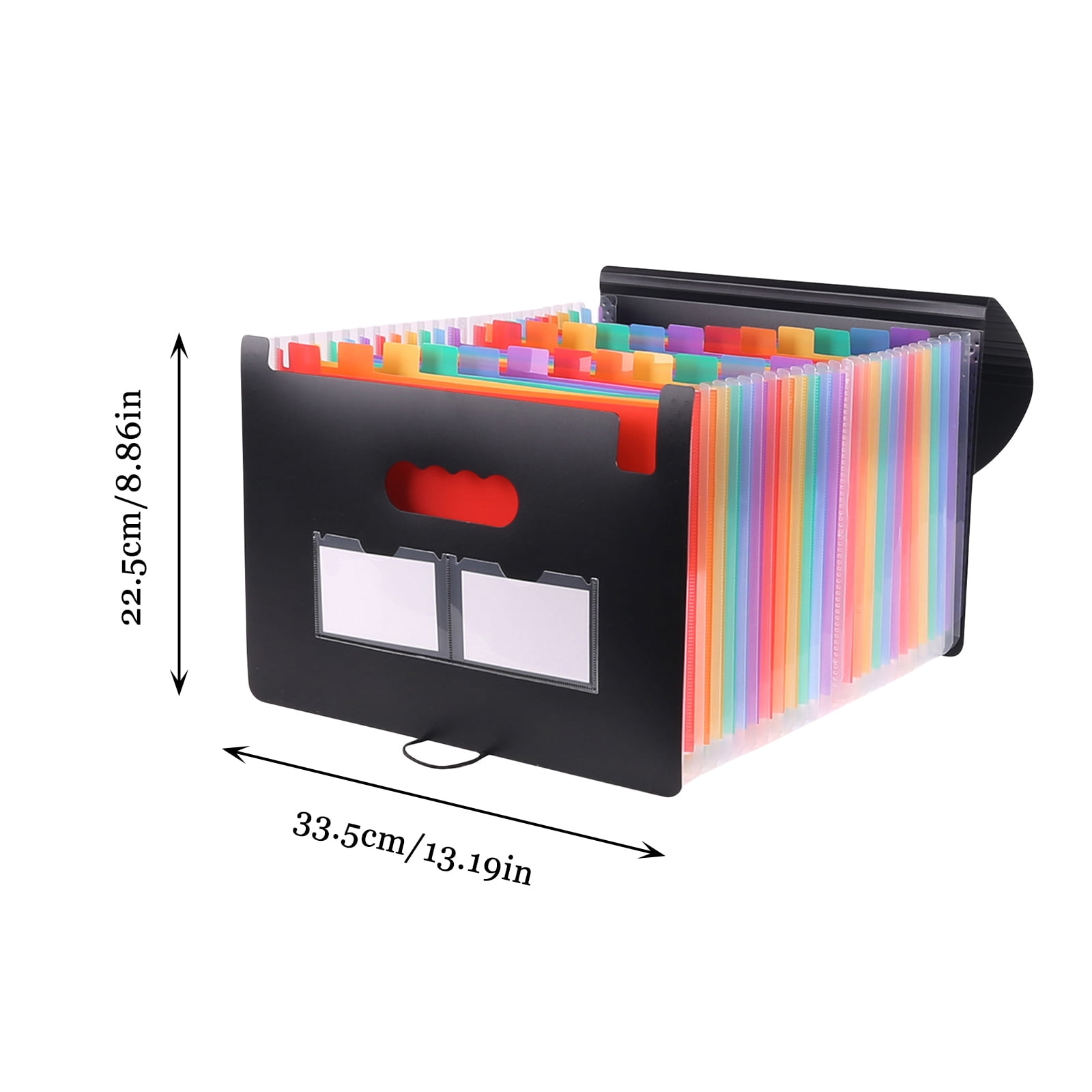 Folding accordion File Organizer, with Colorful A-Z Tabs,Expandable ...