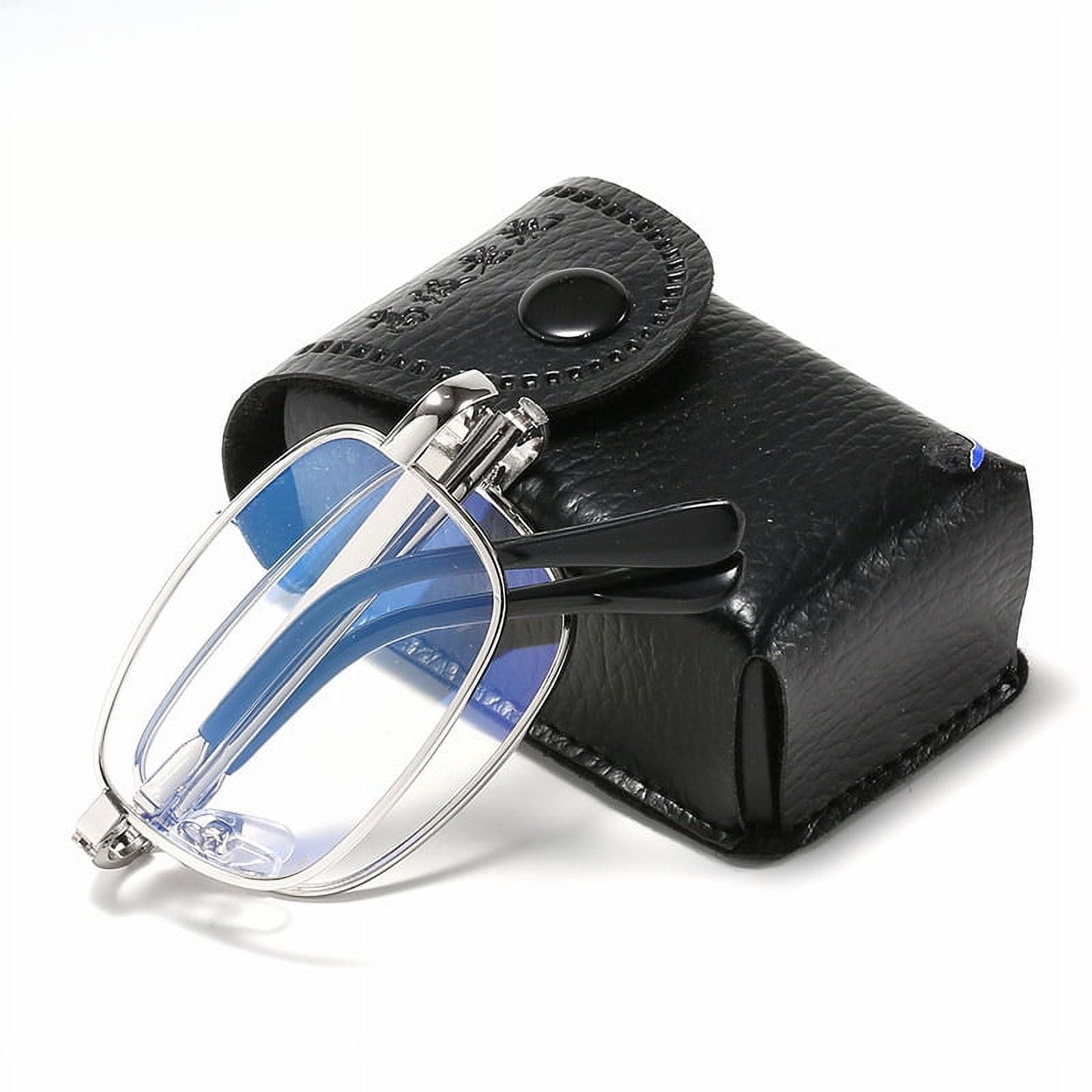 Folding anti blue light invisible dual light old goggles with box nose ...