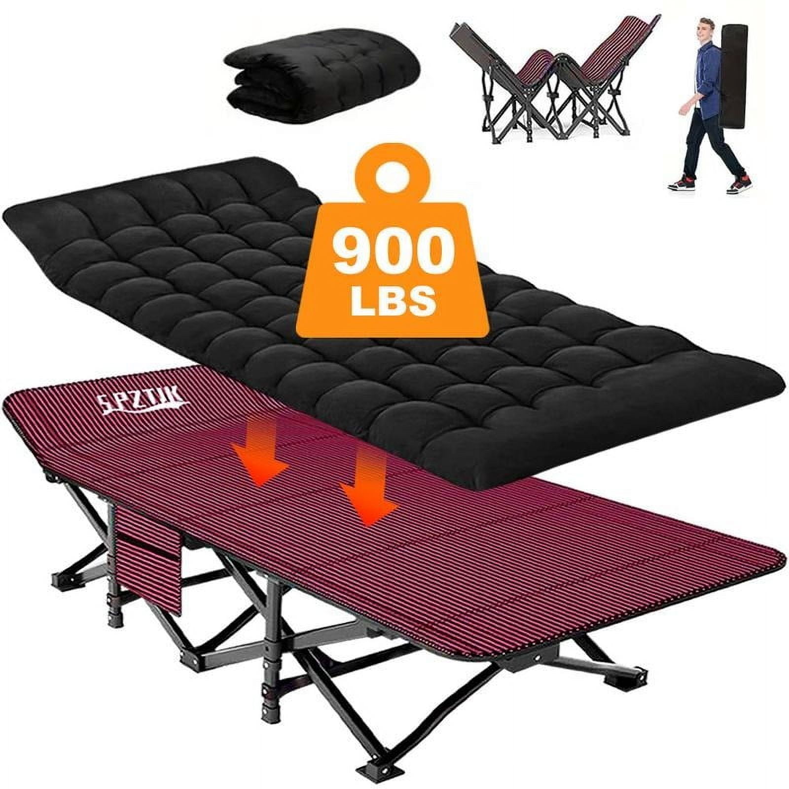 Folding bed outdoor, Folding CampingCots for Adults, Double Layer ...