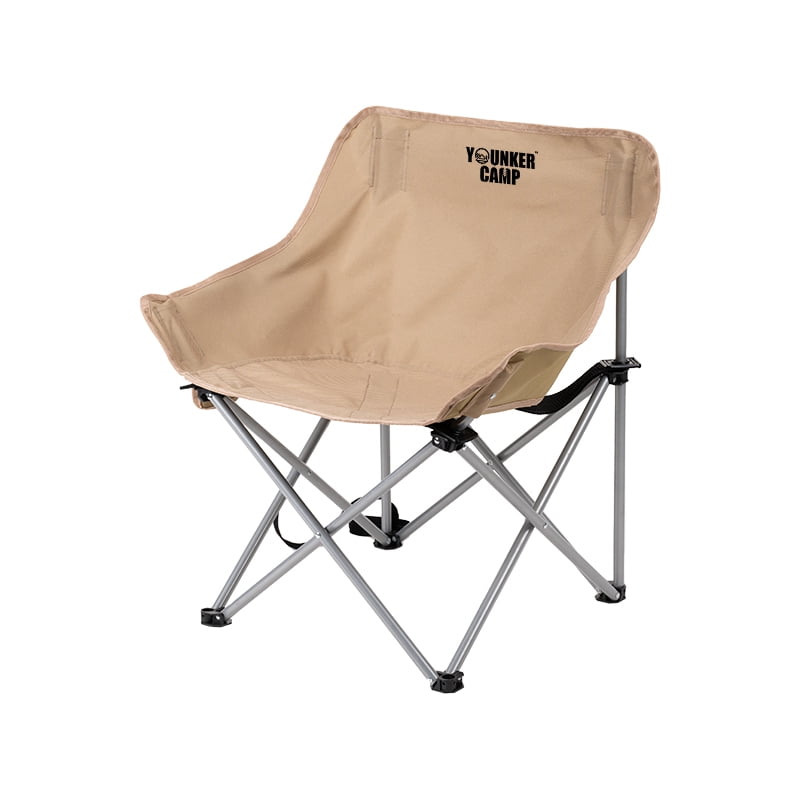 Folding chair with back and side pockets, carry handle on back with ...