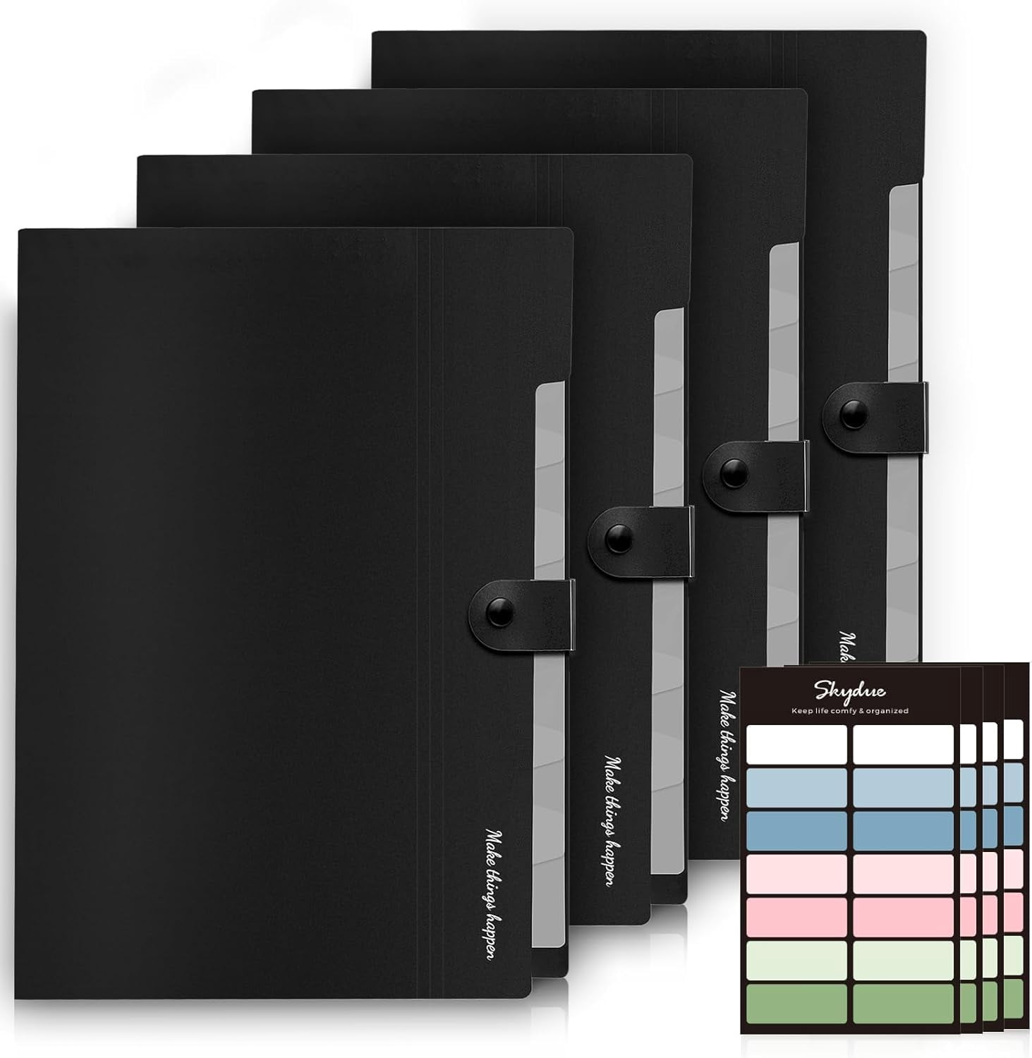 Folding file organizer, expandable folder, portable document paper ...