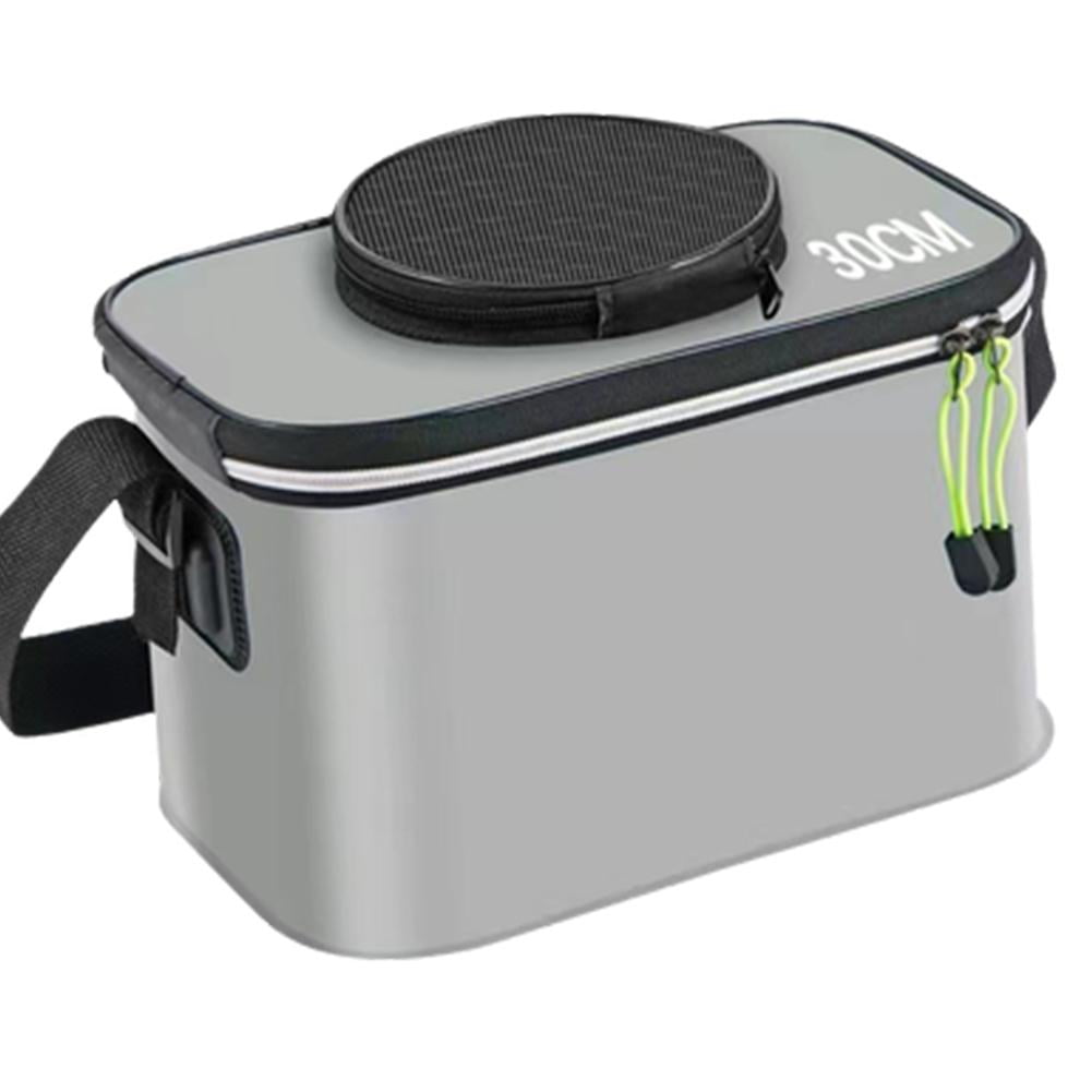 Folding fishing bucket portable backpack fish box S5Z8 U7Q4 - Walmart.com