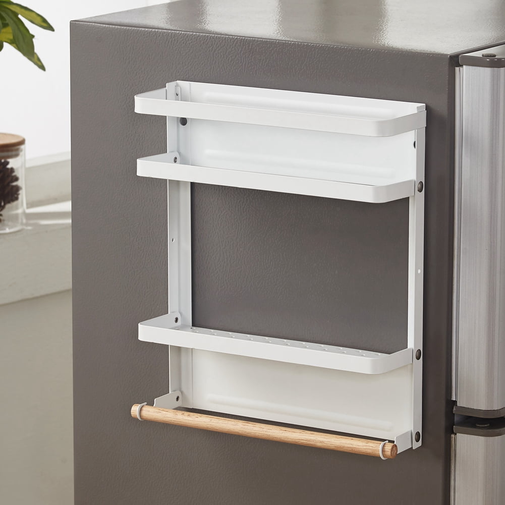 Folding magnetic spice rack refrigerator magnetic rack spice rack ...