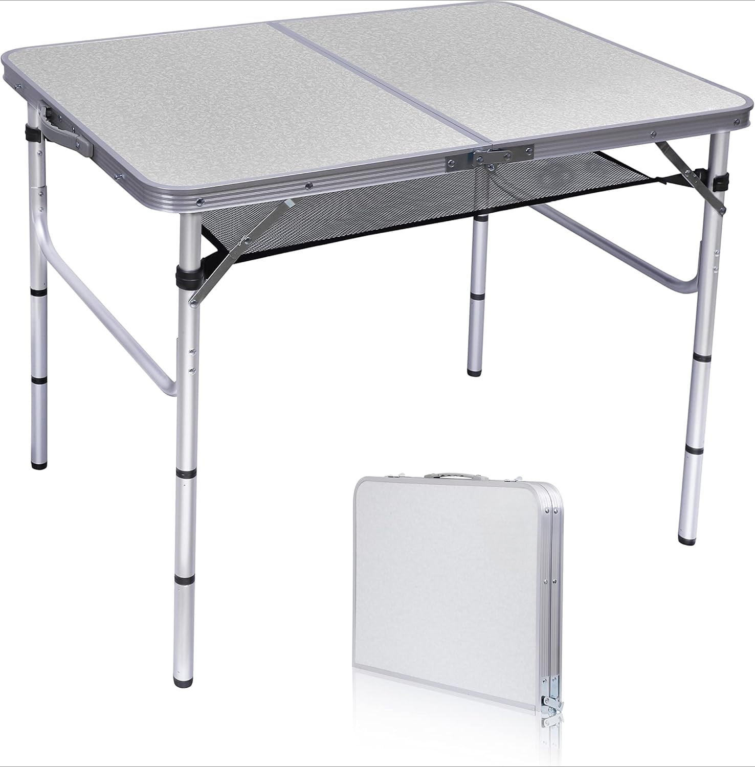 Folding picnic table, card table, table, adjustable height folding ...