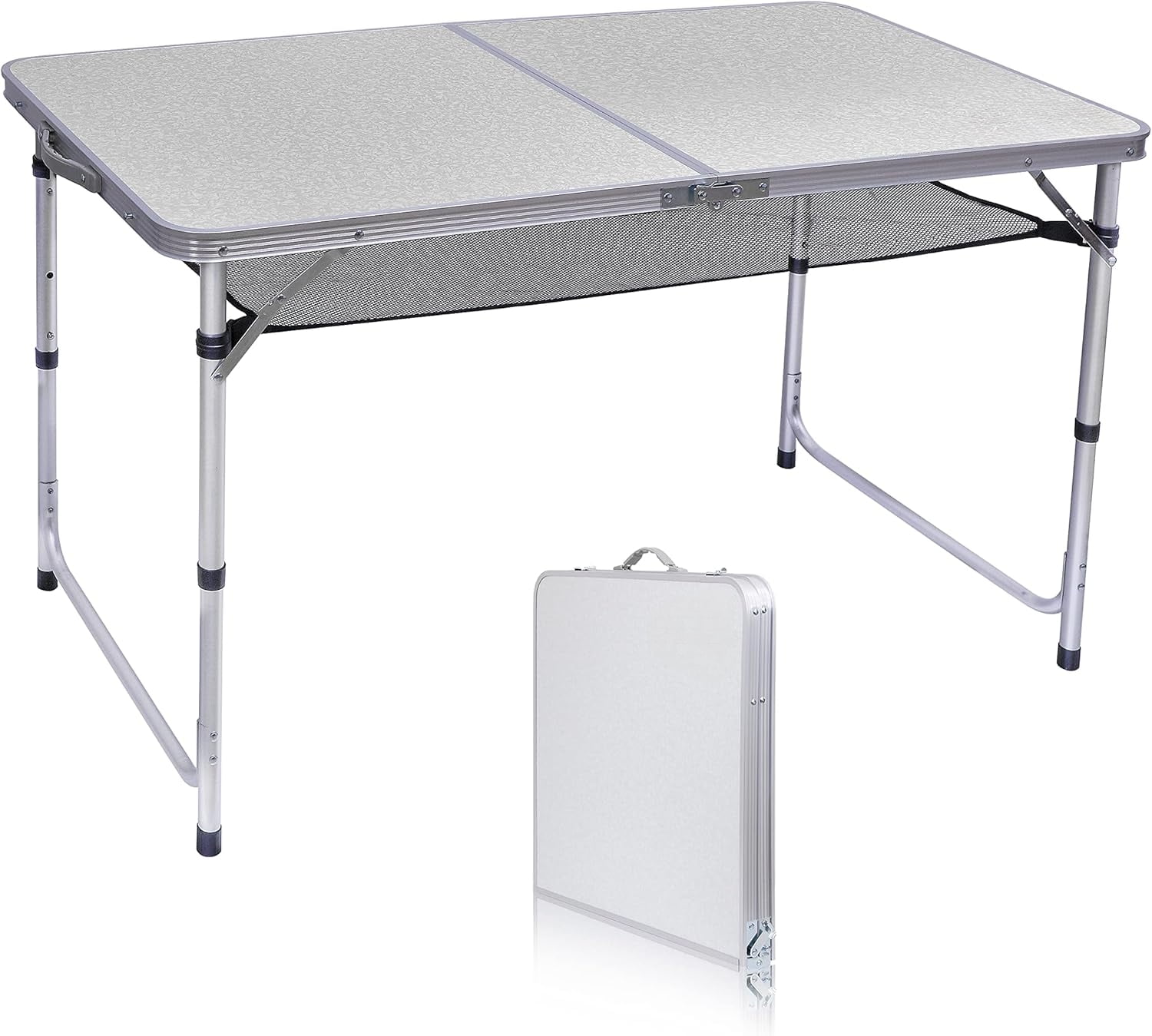 Folding picnic table, card table, table, adjustable height folding ...