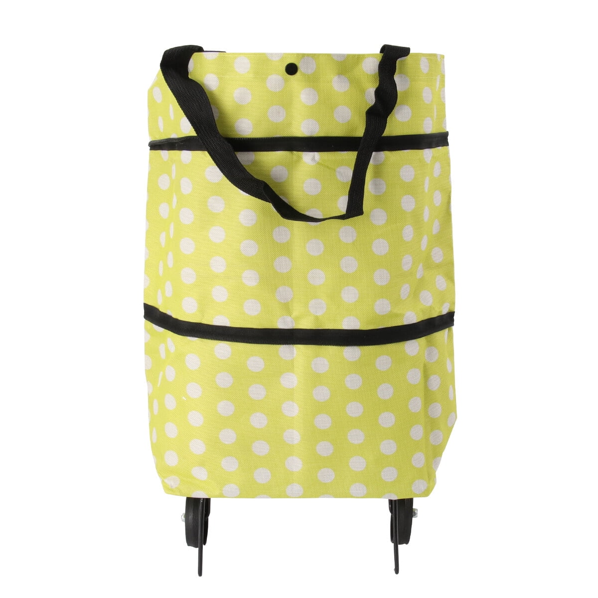 Homoyoyo Reusable Foldable Grocery Trolley Bag with Wheels, Oxford ...