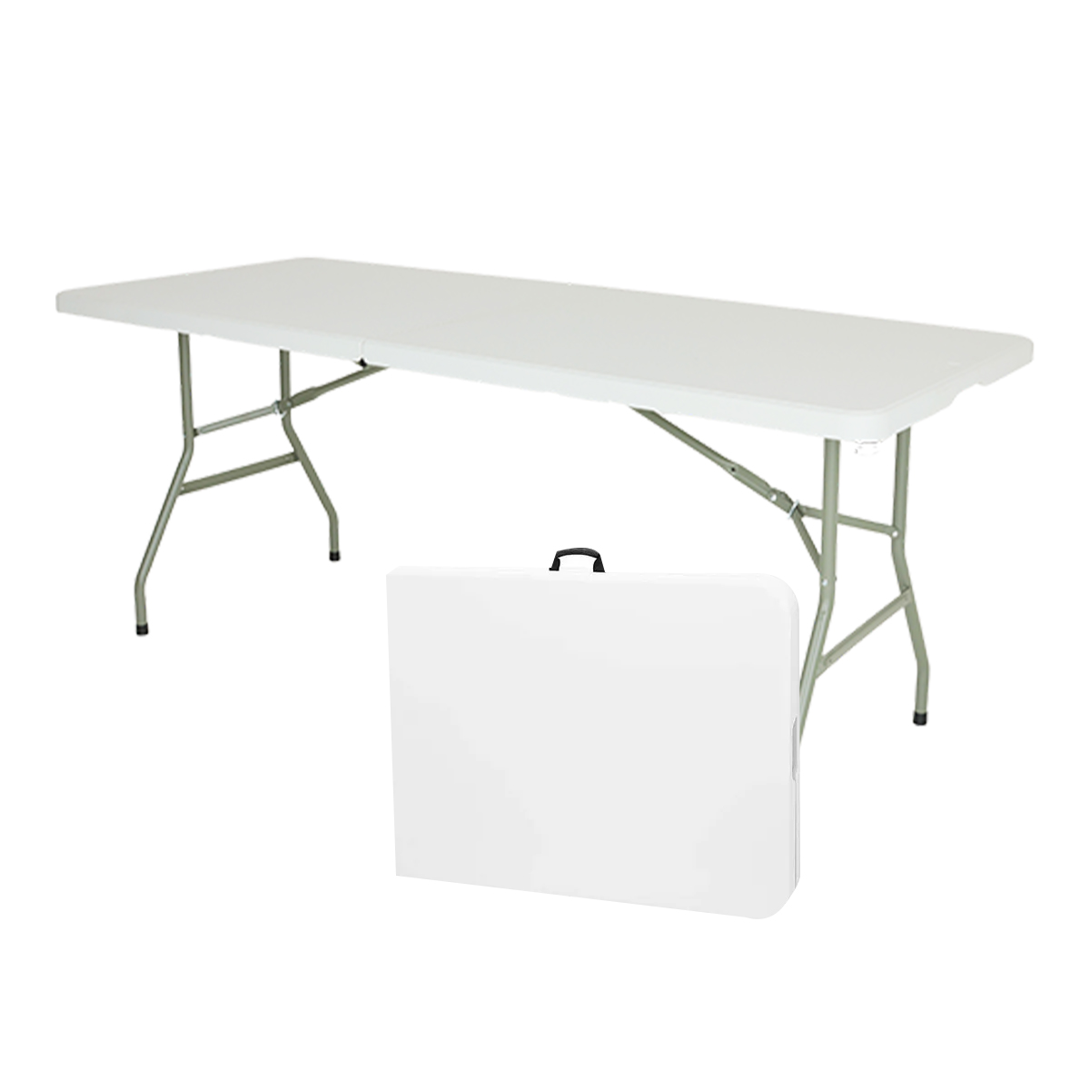 Preferred Nation Outdoor 2 Tier Folding Table-Red - Walmart.com