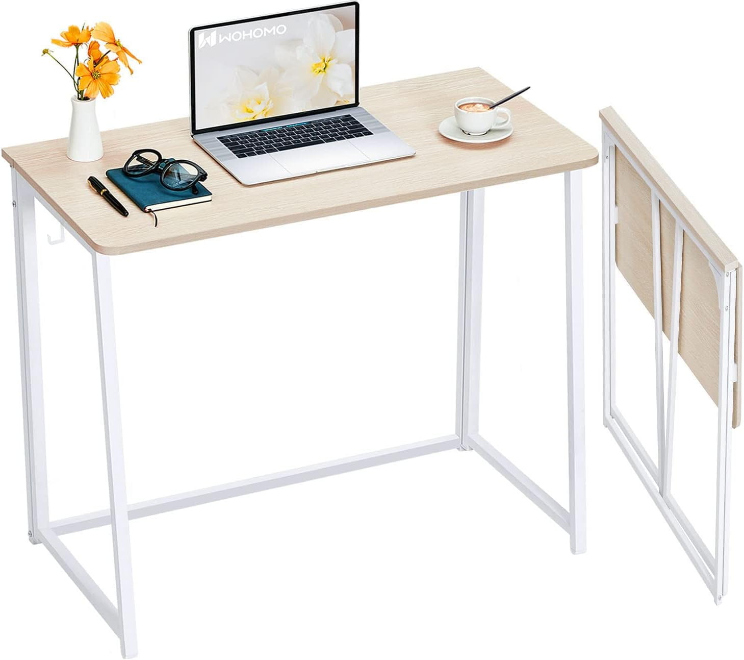 Folding table, small foldable table for small space, space saving ...