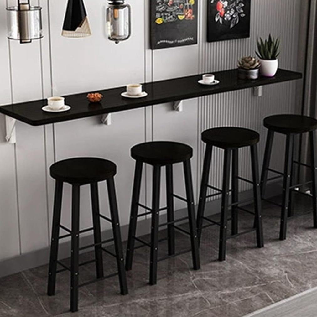 Folding table wall hanging home narrow long table wall hanging dining ...