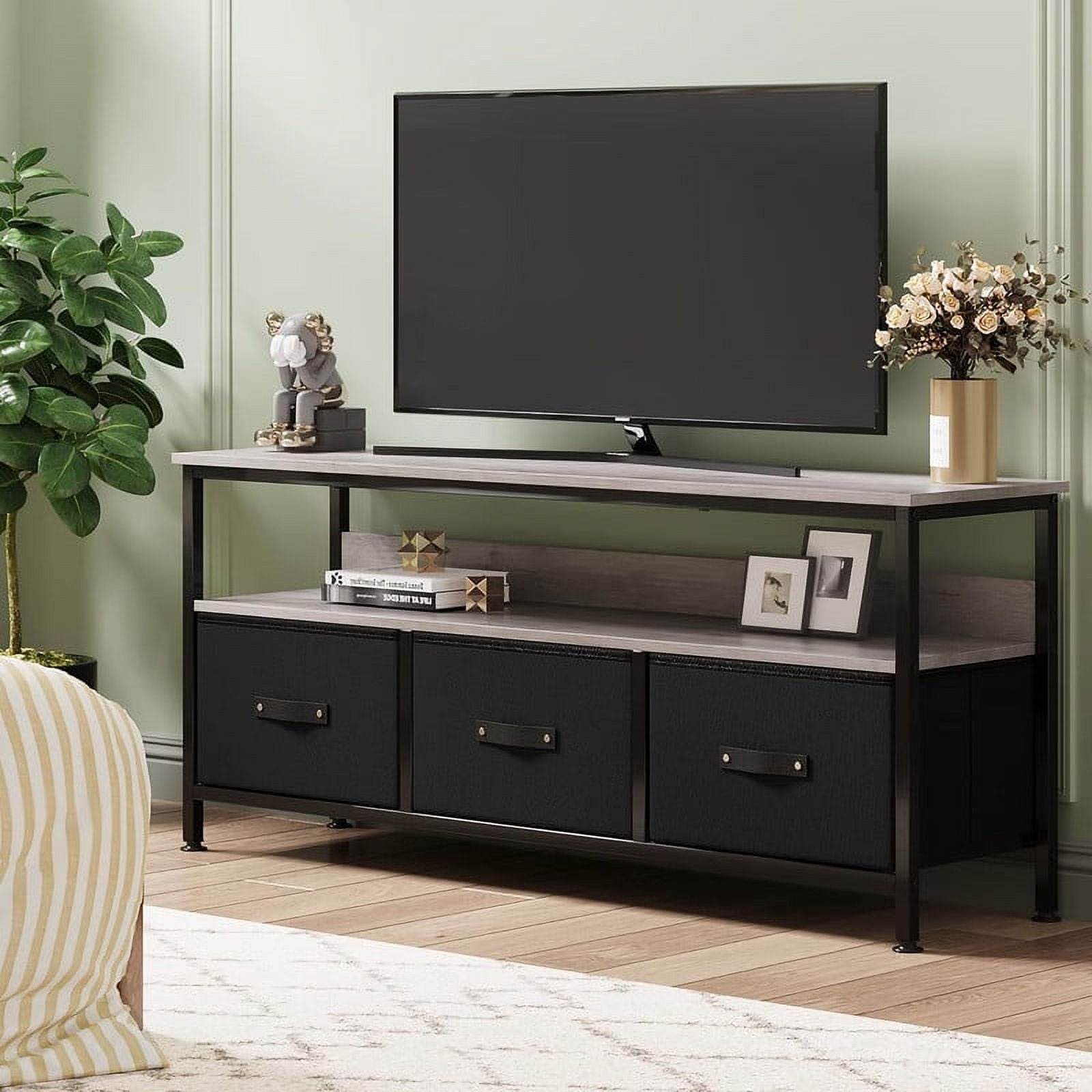 Foldlife Dresser TV Stand 55 Inch Entertainment Center with Storage for ...