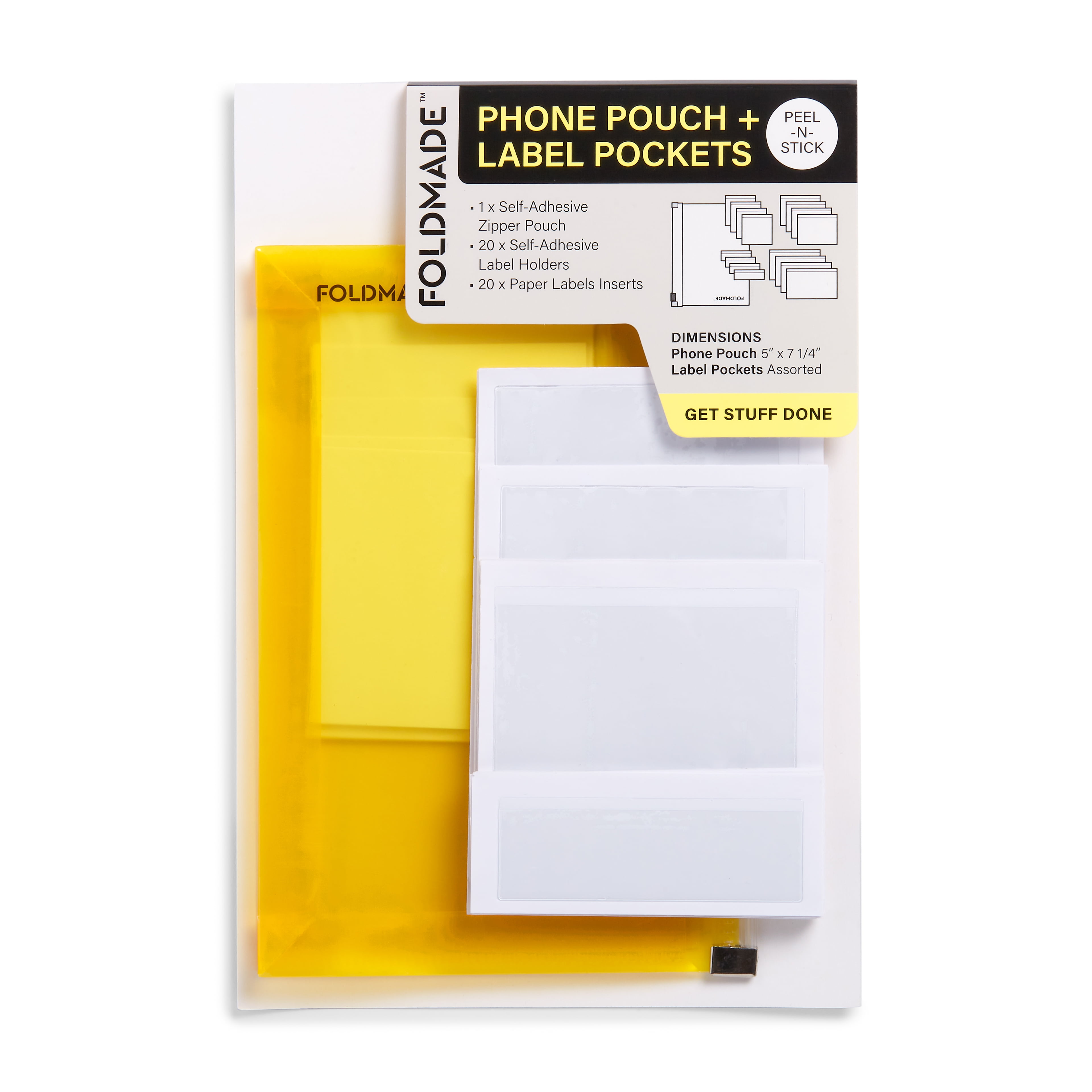 Foldmade Paperboard Sleeve Cell Phone Case, Yellow - Walmart.com