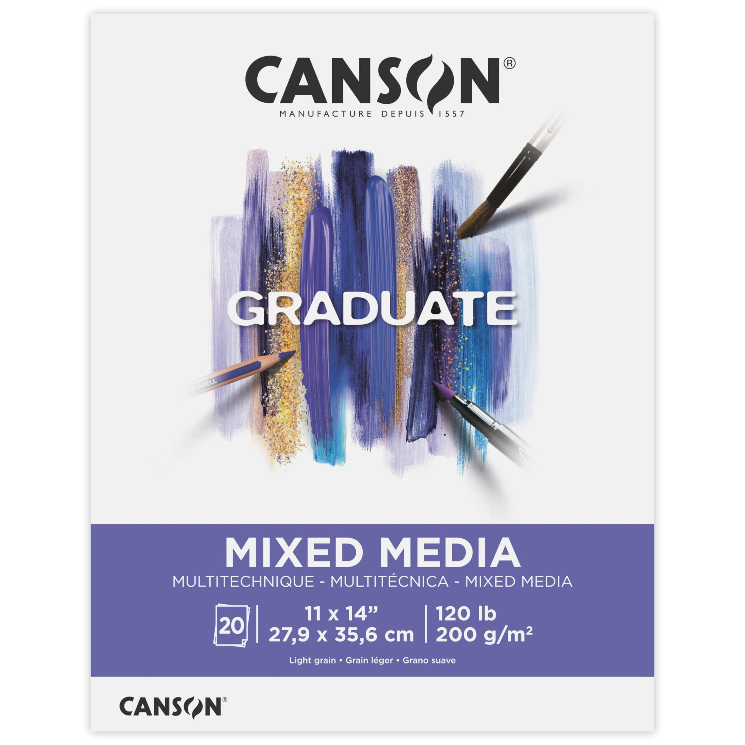 Foldover Graduate Mixed media Pad for Students and Adults - Watercolors ...