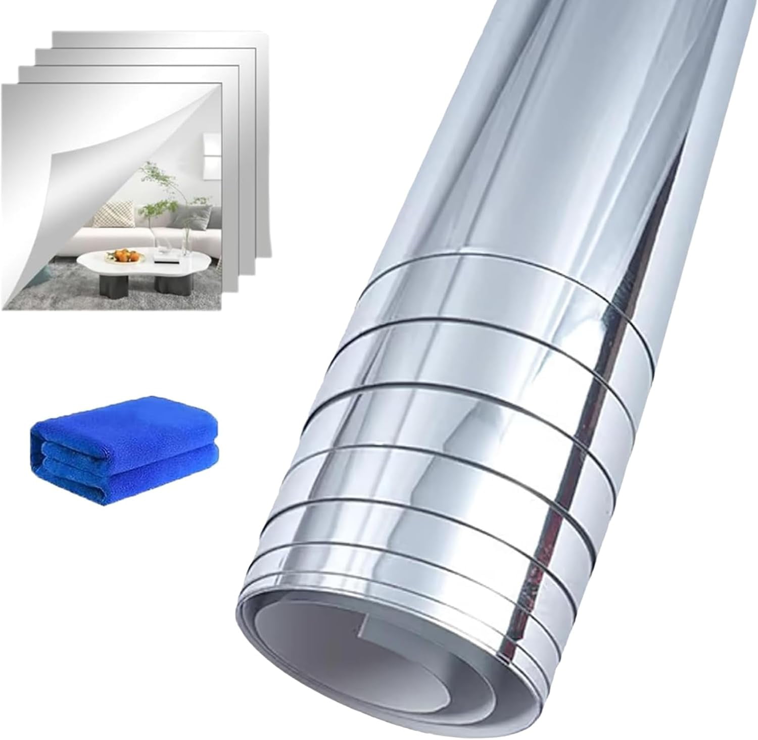 Foldpileup Mirror Sheet, Fold Pile up Adhesive Mirror, A Mirror That ...