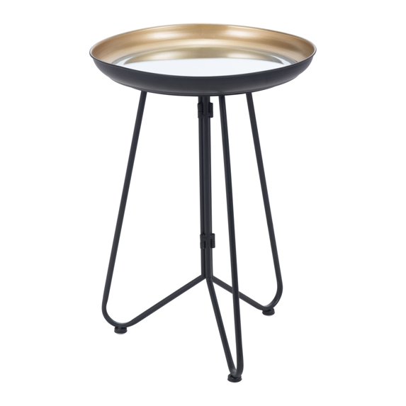 Foley Accent Table Gold Black - Walmart.com